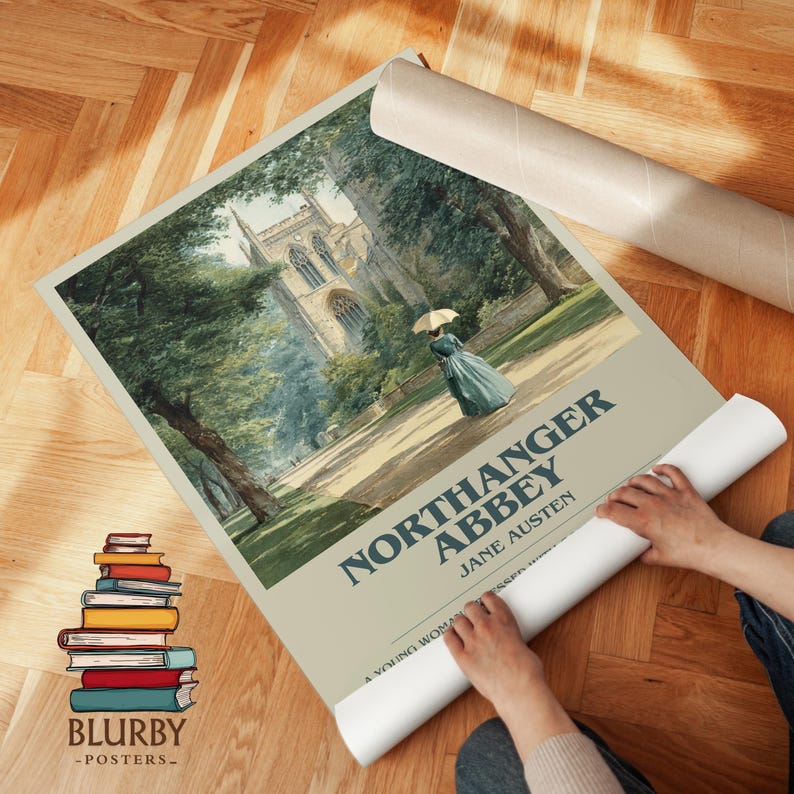 La Abadía de Northanger de Jane Austen / Póster de libro / Regalo de ...