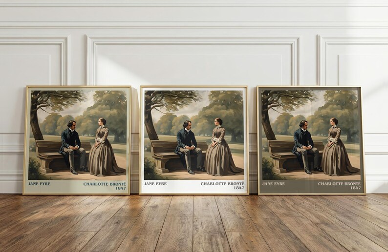 Jane Eyre by Charlotte Brontë | Book Poster | Literary Art Gift for ...