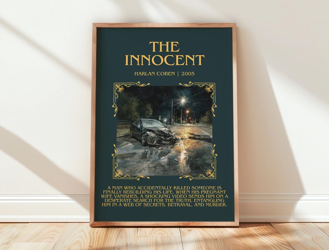 The Innocent by Harlan Coben | Book Poster | Literary Art Gift for Book ...