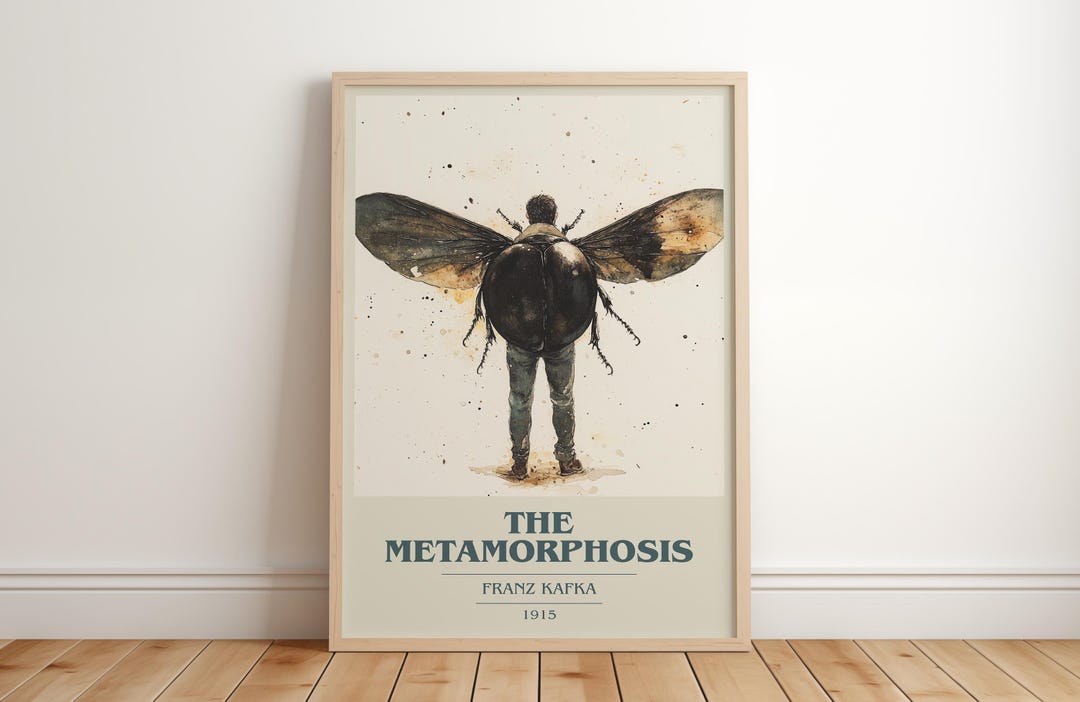 The Metamorphosis by Franz Kafka | Book Poster | Literary Art Gift for ...