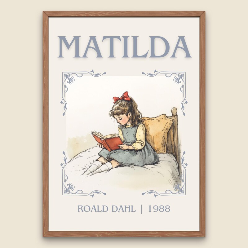 Matilda Book Cover - Etsy UK