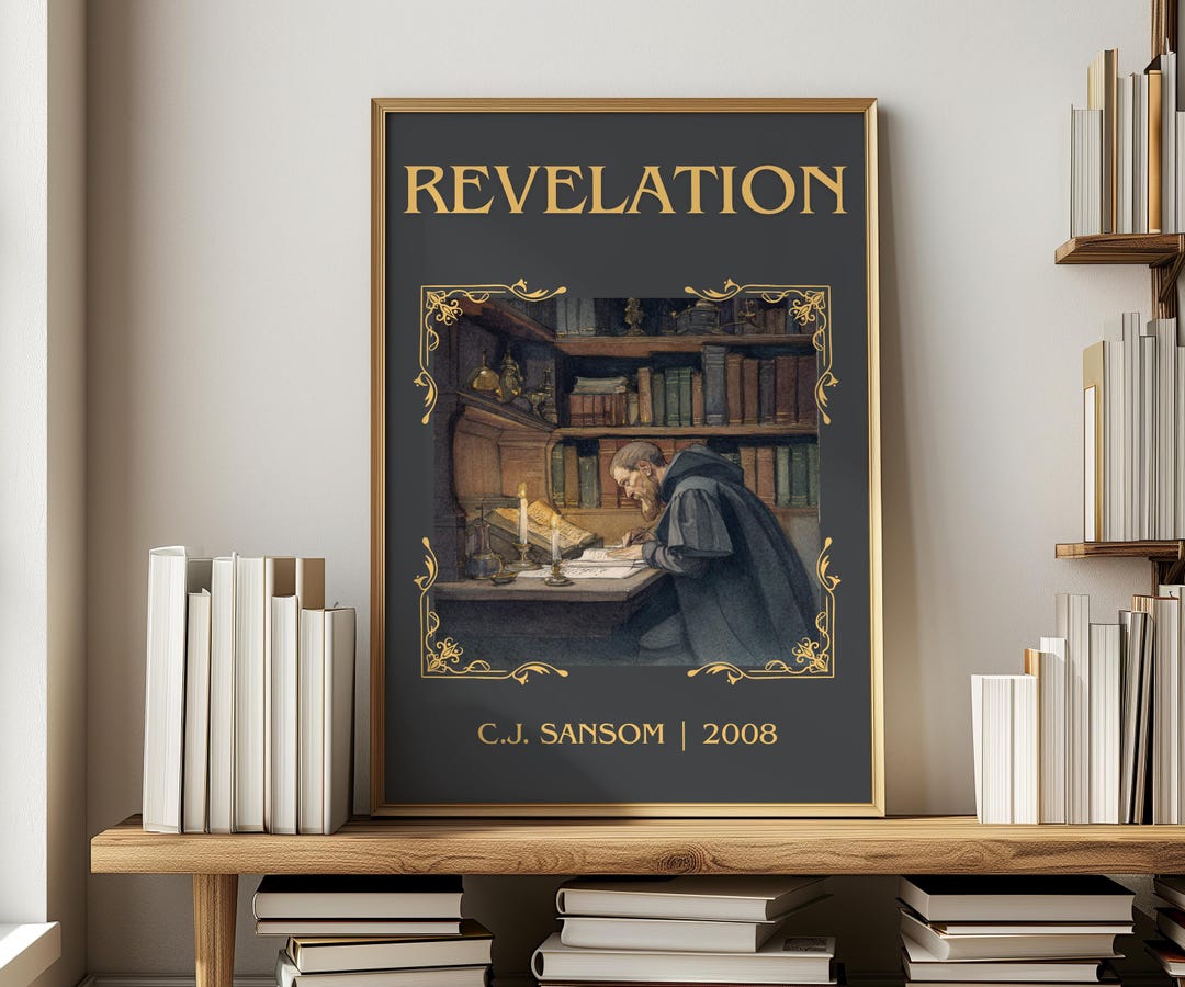 Revelation by C.J. Sansom | Book Poster | Literary Art Gift for Book ...