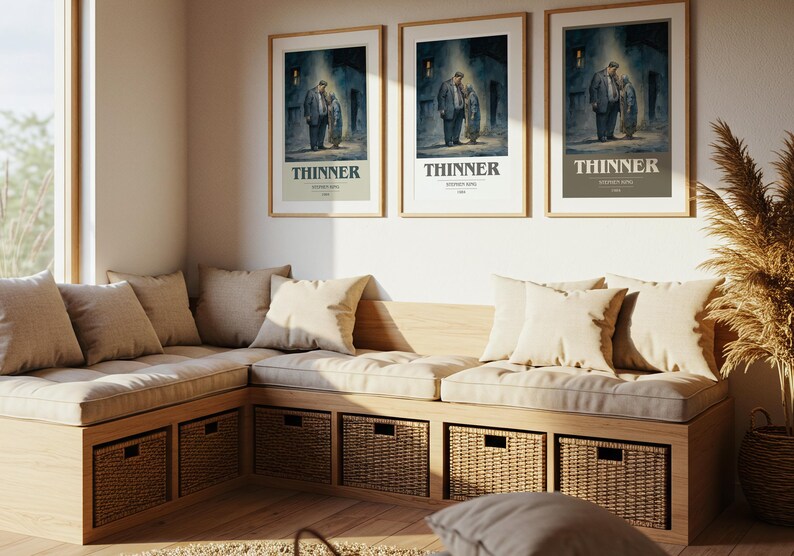 Thinner by Stephen King | Book Poster | Literary Art Gift for Book ...