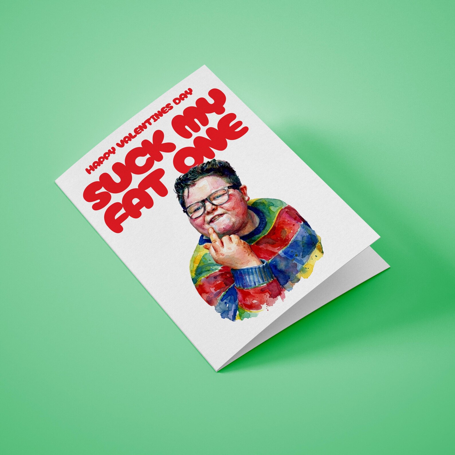 Stranger Things Inspired Valentines Day Card | Derek | Suck My Fat One ...