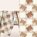 Adorable Bear Face Seamless Pattern - Neutral Beige and Brown Design ...