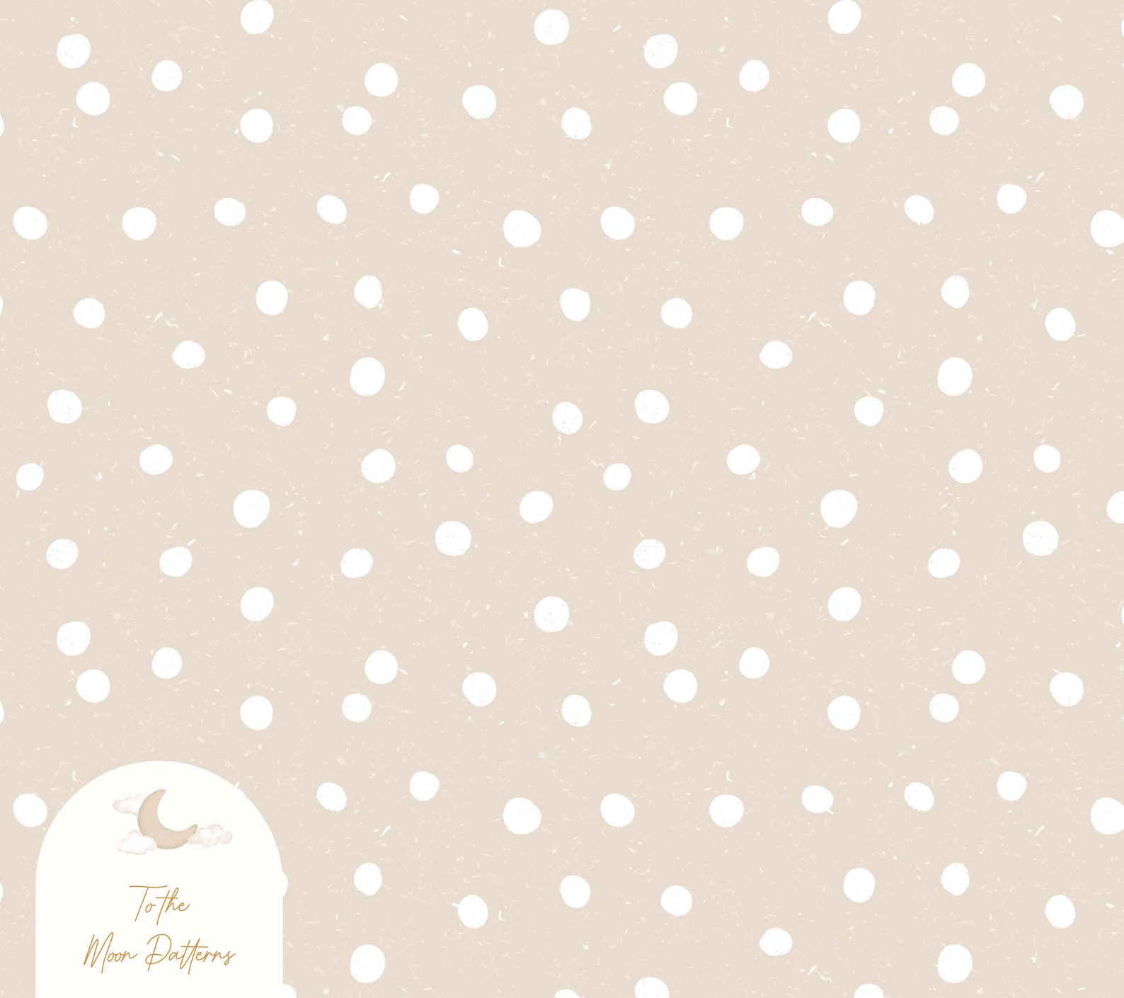 Minimalist Polka Dot Seamless Pattern – Soft Beige and White Digital ...