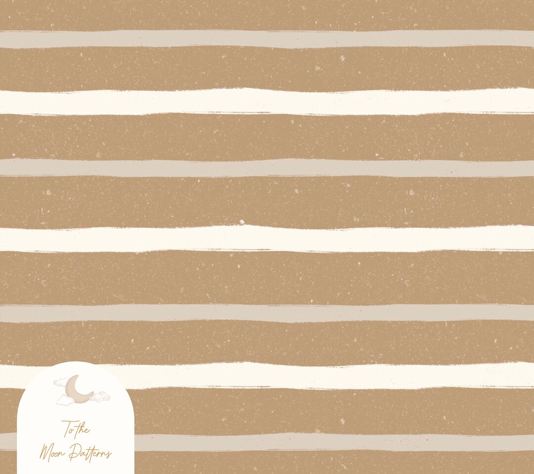 Rustic Neutral Stripe Seamless Digital Pattern - Minimalist Beige and ...