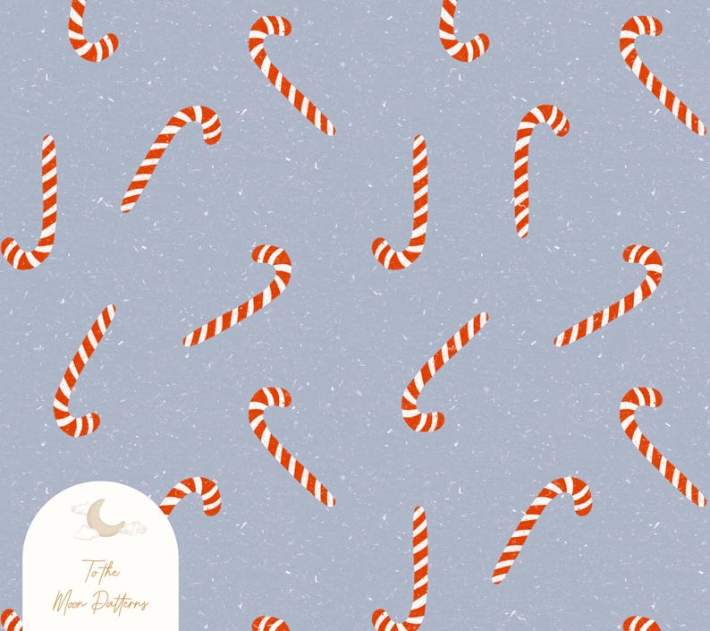 Christmas Candy Cane Digital Pattern - Festive Holiday Background for ...