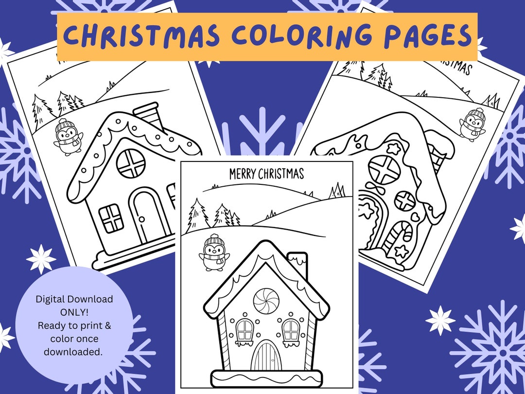 Christmas Coloring Pages, Bold and Easy Coloring Pages, Printable ...