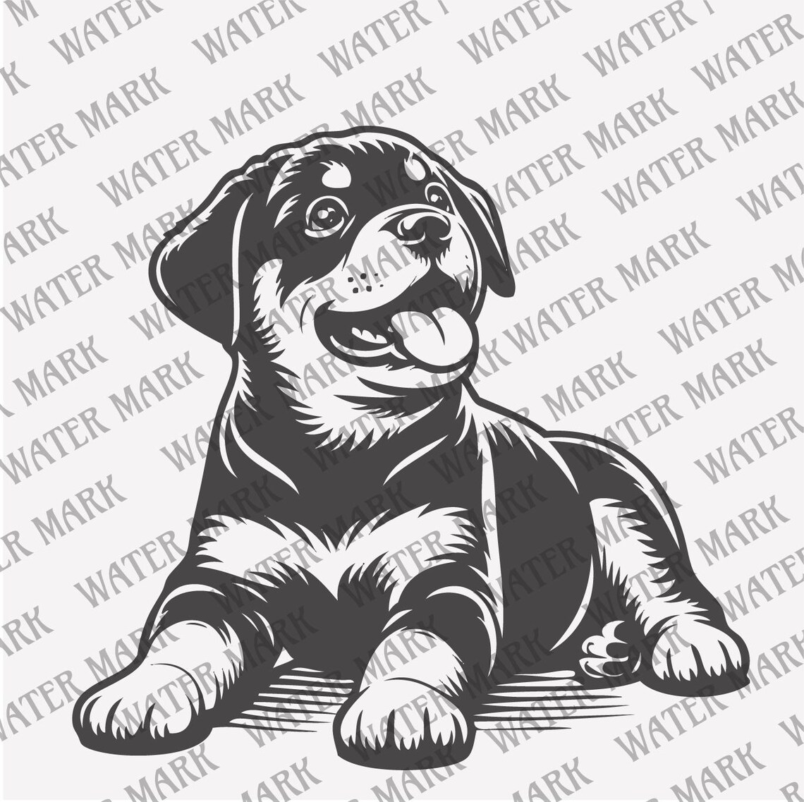Rottweiler Puppy Dog Instant Download, Laser Ready, Laser Engraver ...