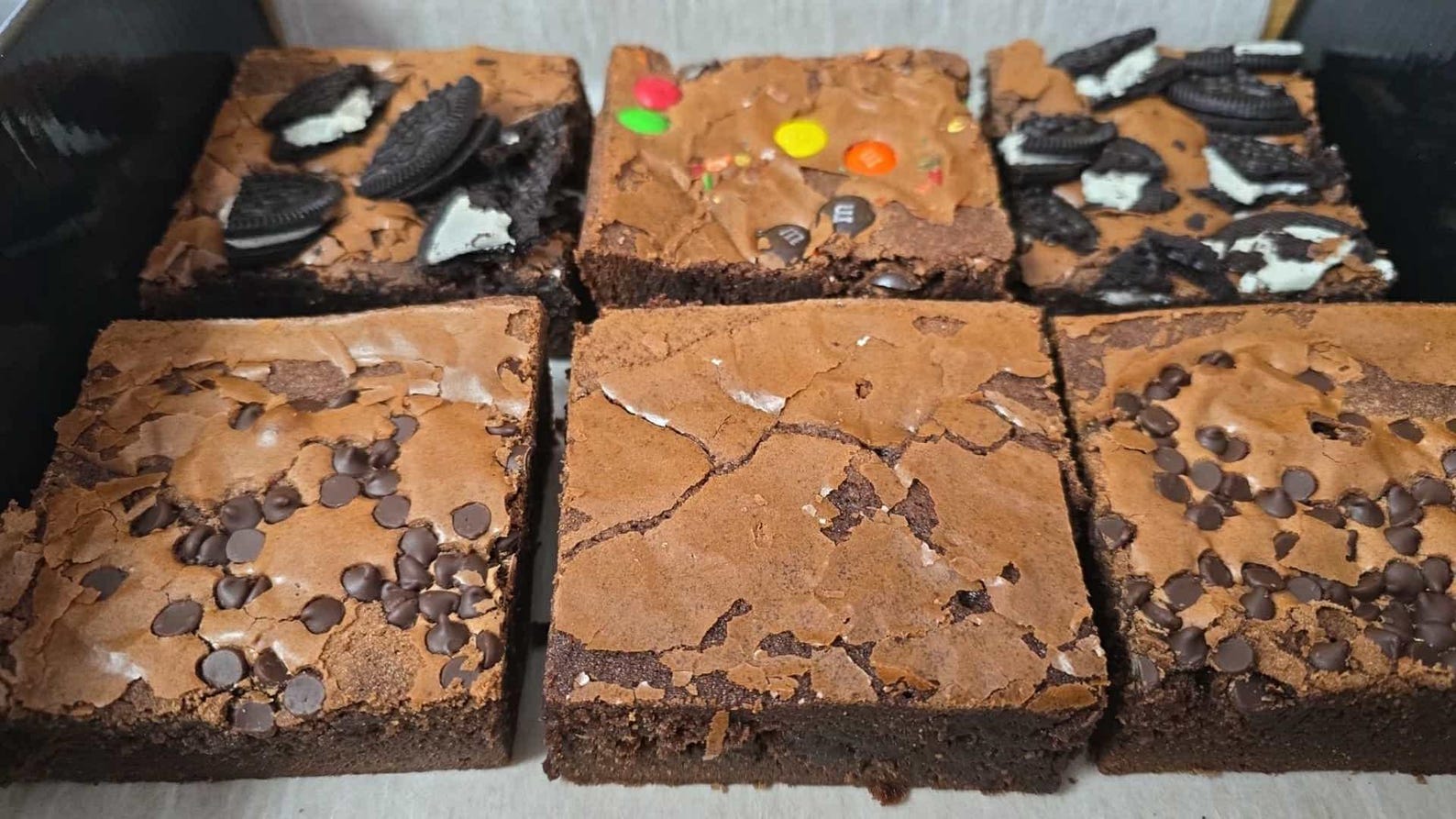 Fudge Brownies, Oreo Brownies, M&M Topped, Brownie Sampler, Choose Your ...