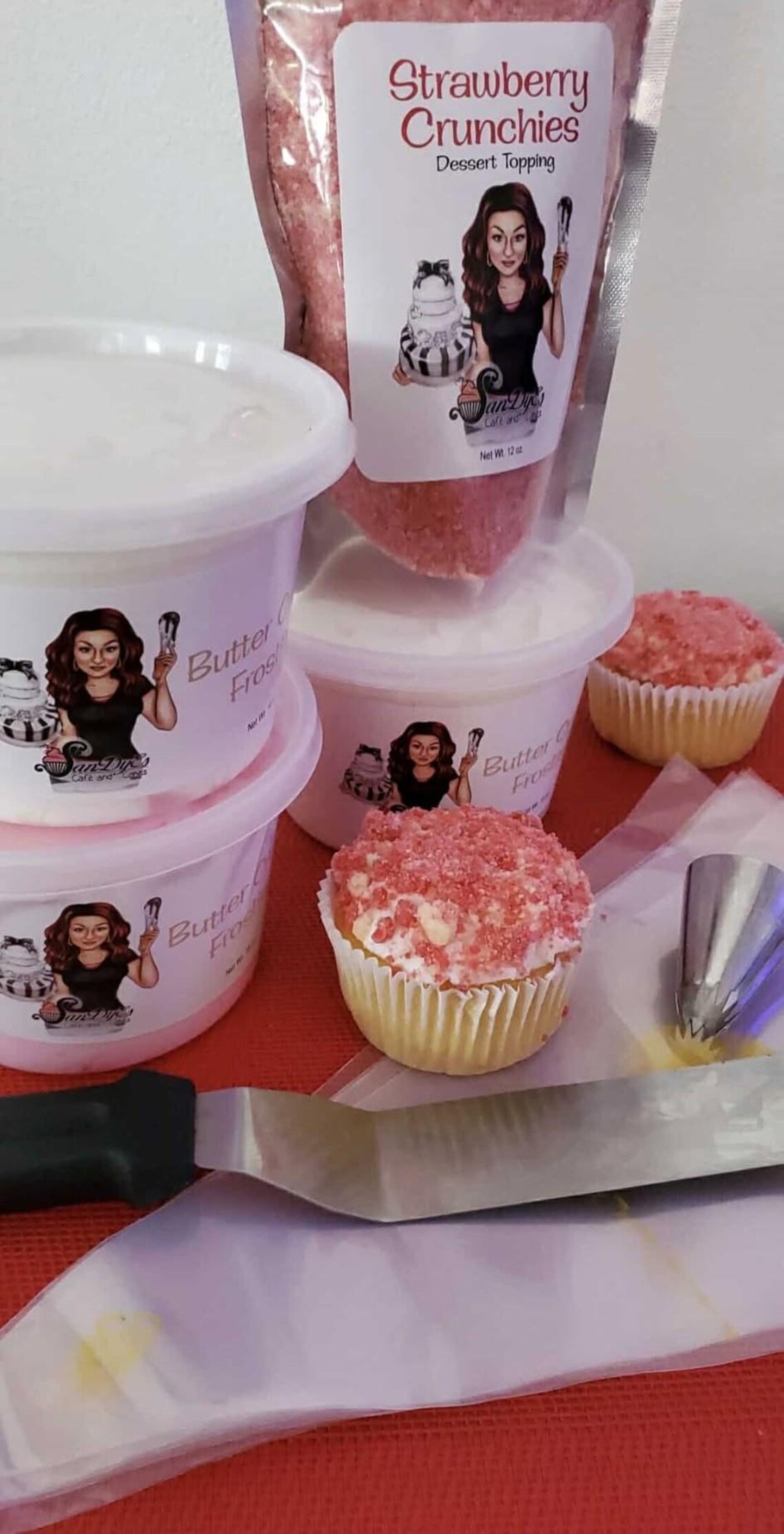 Strawberry Crunchies Topping, Cookie Crumble, Strawberry Crunch Topping ...