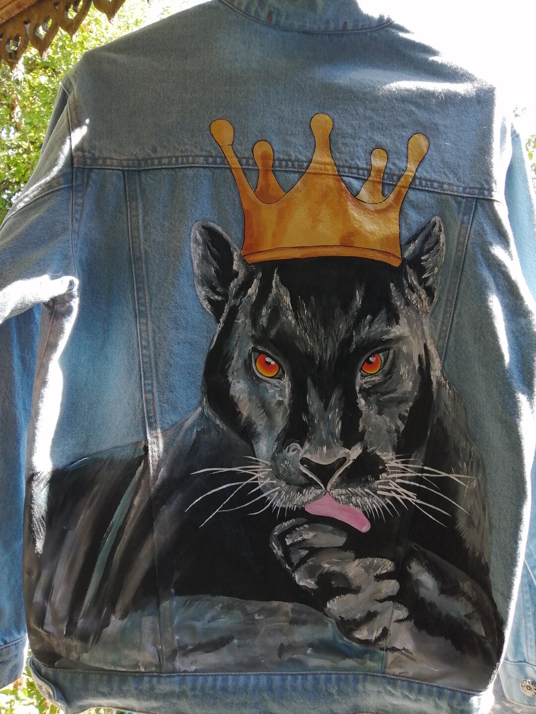 Custom Denim Jacket, Hand Painted Jacket Made to Order,painted Denim ...
