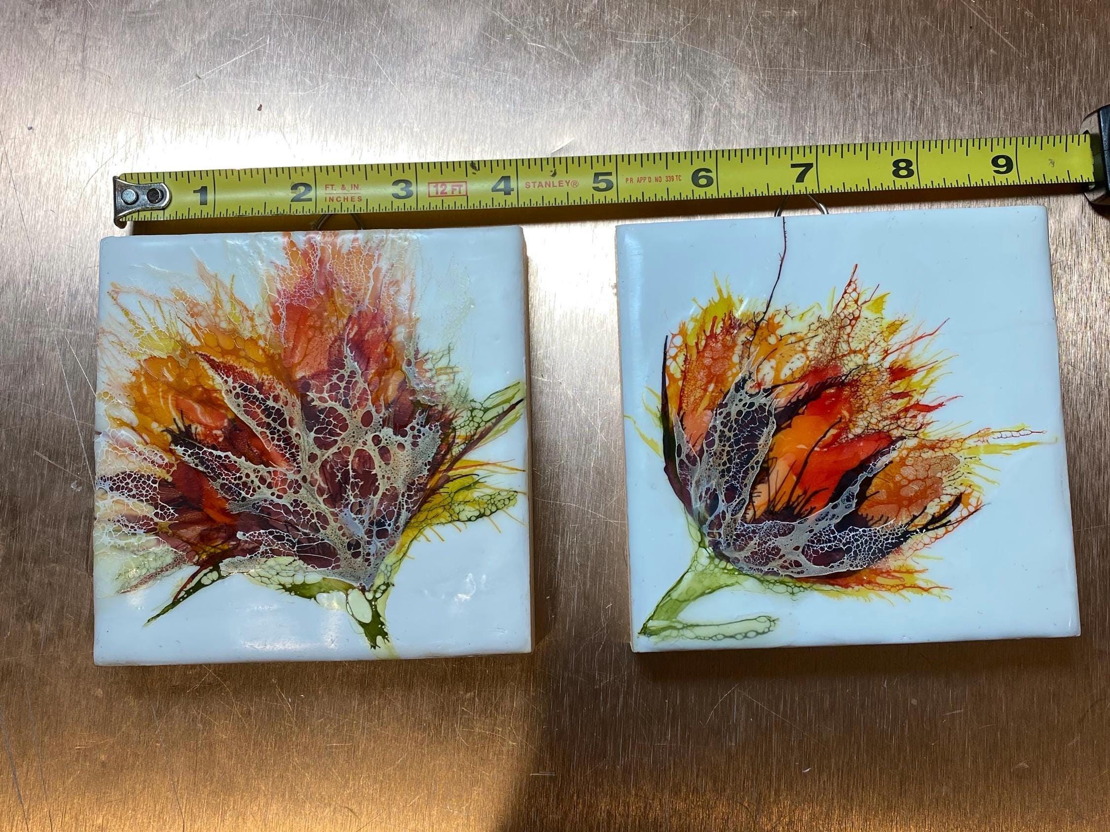 Handcrafted Floral Delights: Encaustic Art on Beeswax - Small Panels - Etsy