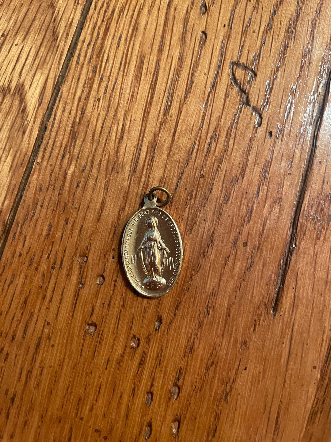 Mary Conceived Without Sin Pray for Us Religious Penndant | Christian ...