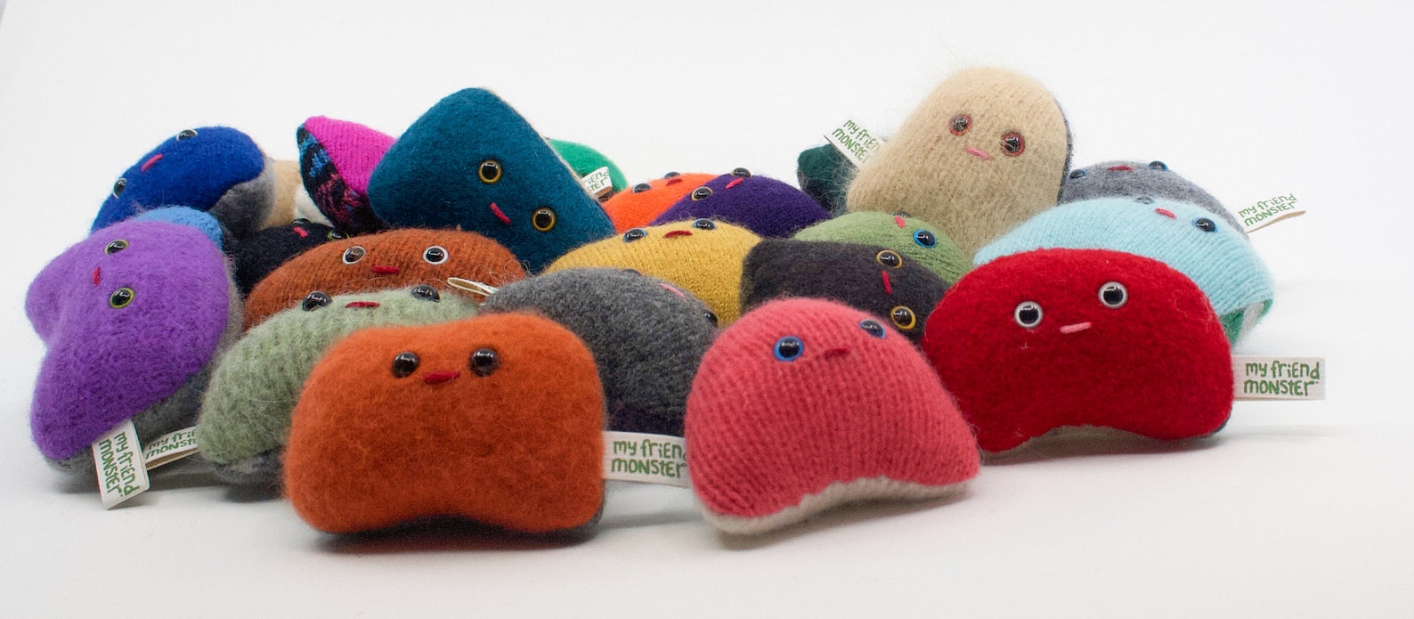 Micro Monsters SET OF 3 Tiny Plush Sweater Monsters Stuffed - Etsy