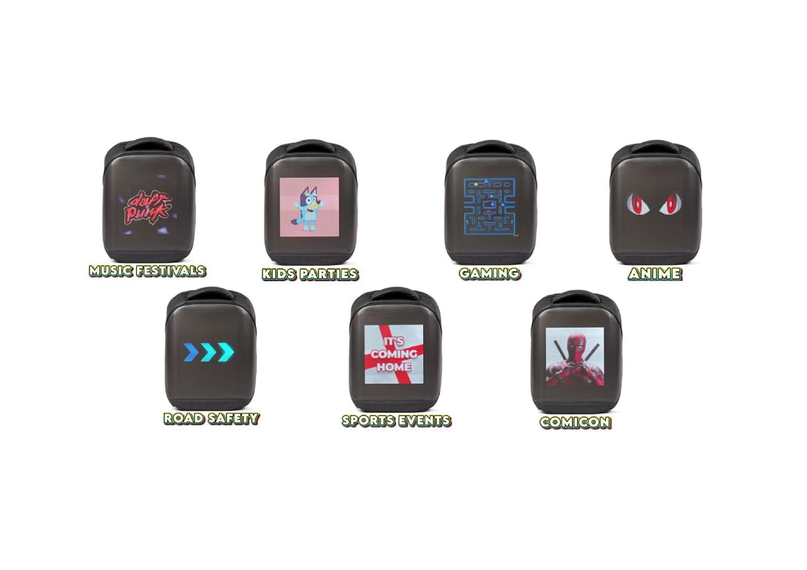 LED Screen Backpack for Kids – Customizable & Fun Light-up Backpack - Etsy