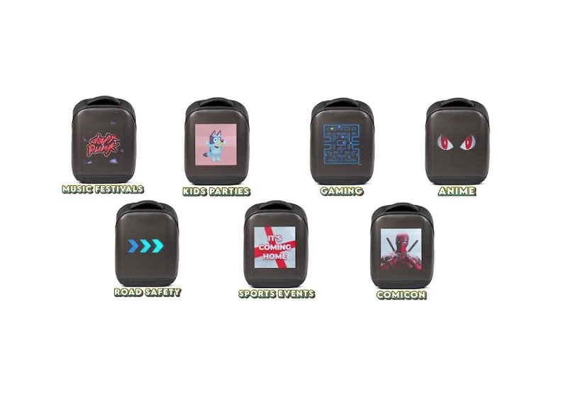 LED Screen Backpack for Kids – Customizable & Fun Light-up Backpack - Etsy