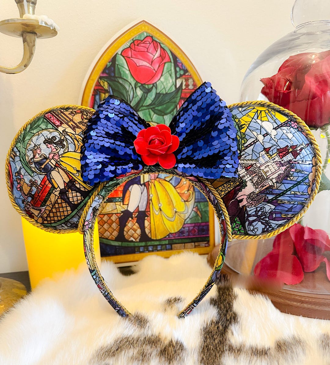 Beauty and the Beast Ears, Belle, Beauty and the Beast Inspired Ears ...