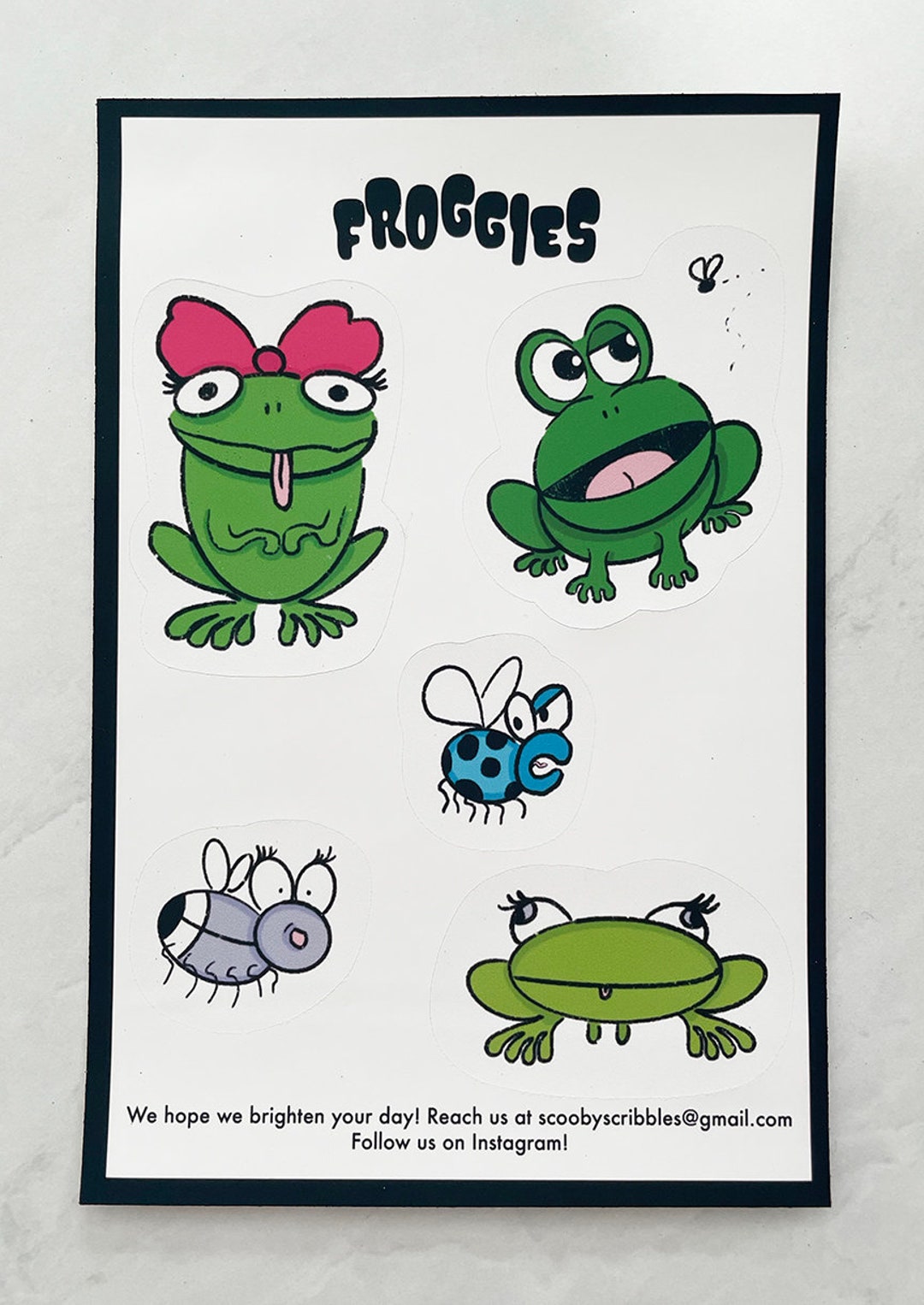 Froggies Sticker Sheet - Etsy