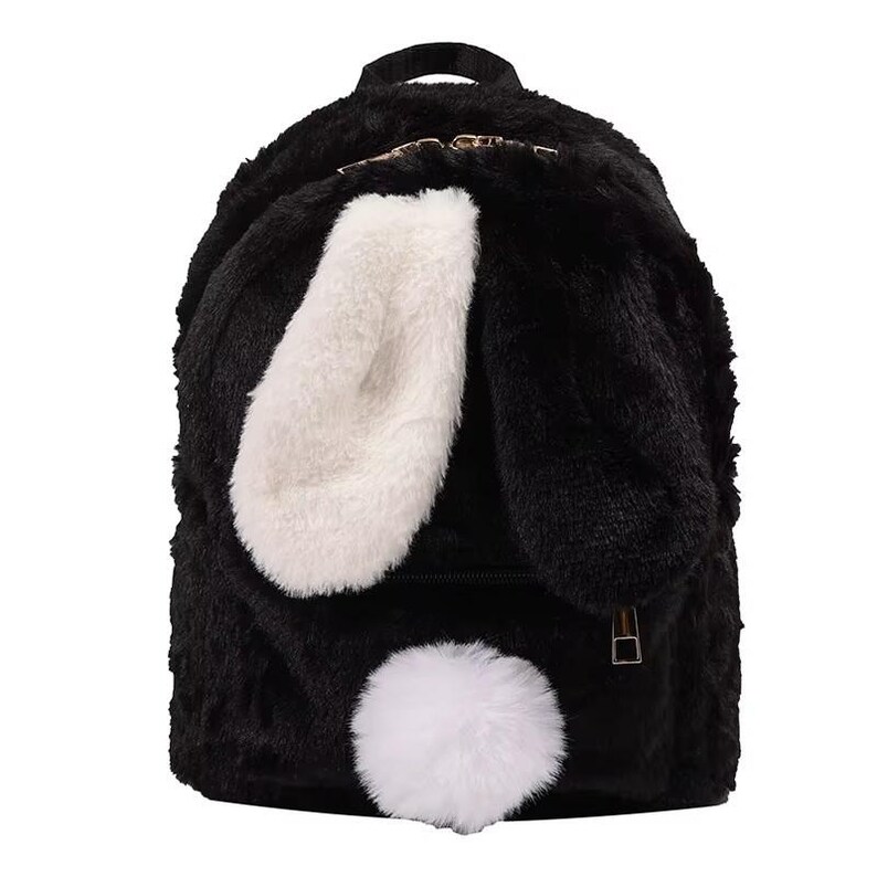 Personalized Plush Backpack for Women, Cute Bunny Ear Fall and Winter ...