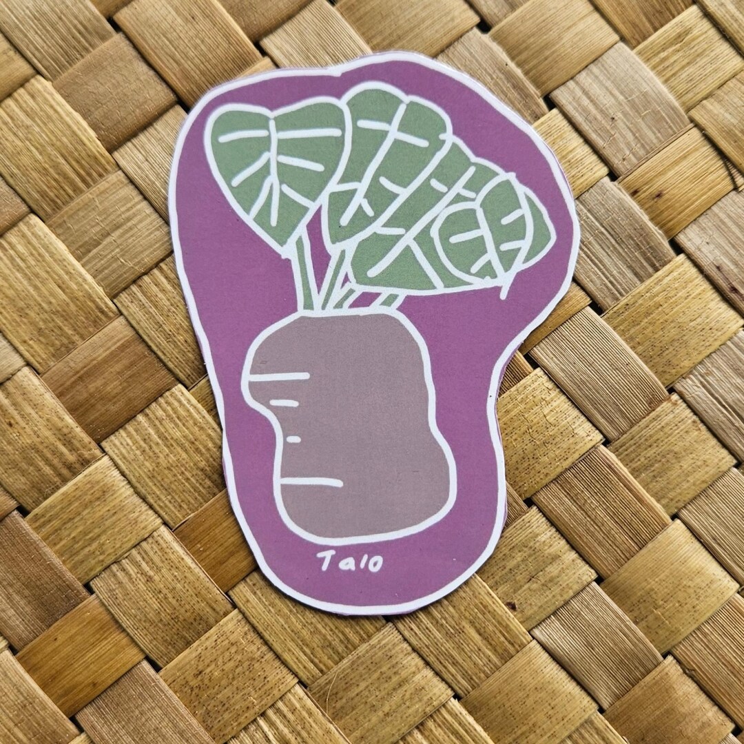 Taro Stickers Taro Plant Sticker Polynesian Food Samoan Food Laptop ...