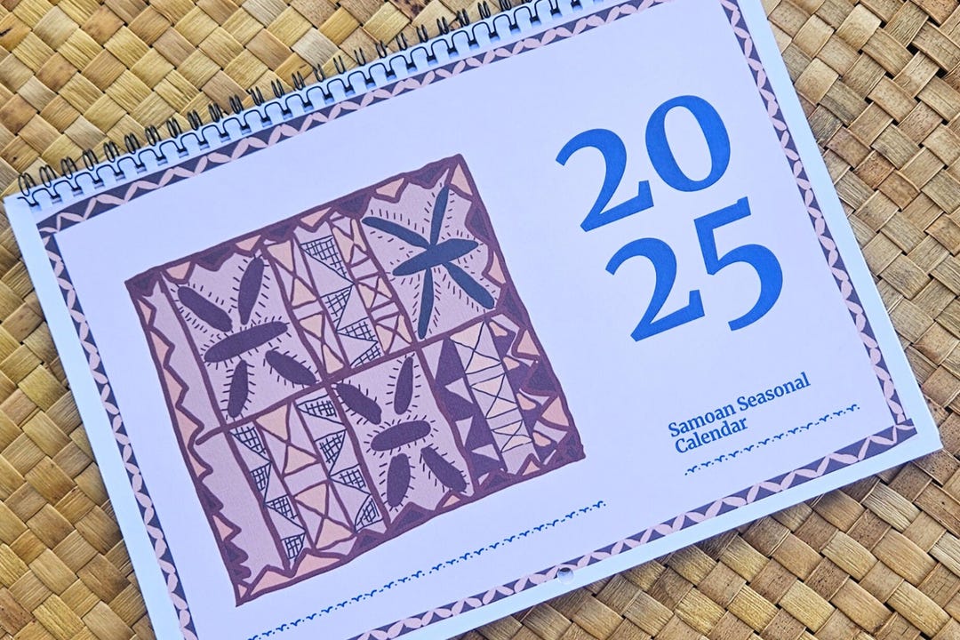 2025 Samoan Seasonal Calendar, Physical Calendar, Desk and Wall ...