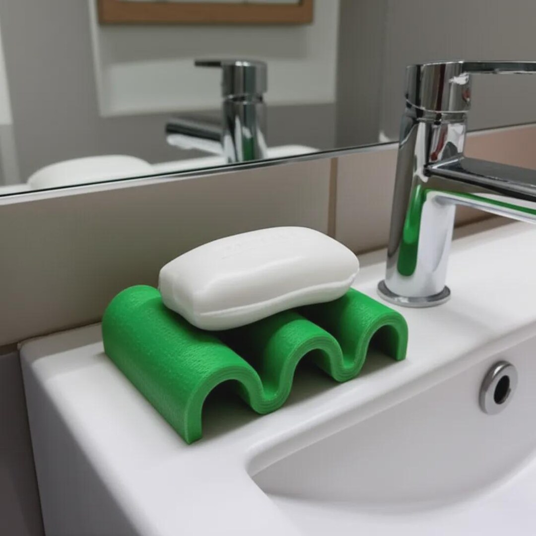 Eco-friendly PLA Soap Dish Drainer | Bathroom Shower Soap Holder ...