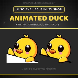 Duck Twitch Emote Mega Bundle 25x - Duck Pack Discord Emote, Cute ...