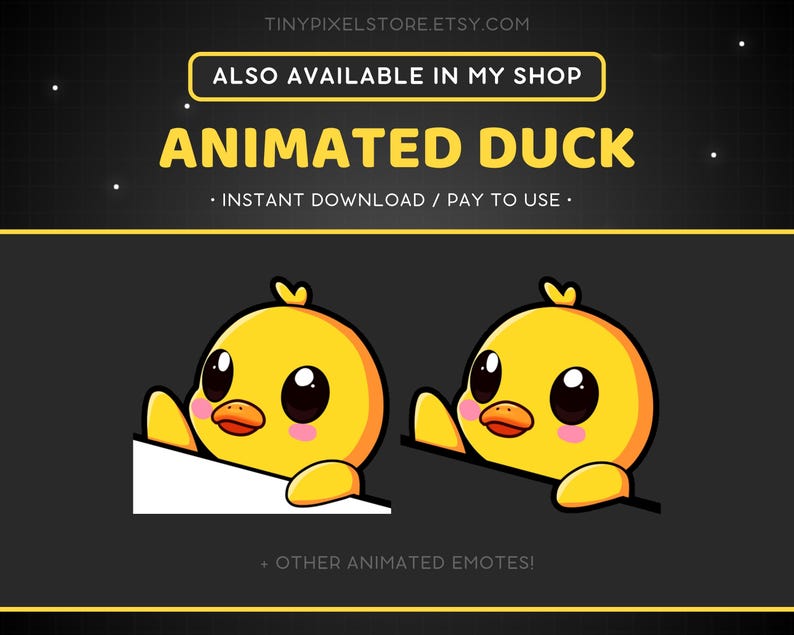 Duck Twitch Emote Mega Bundle 25x - Duck Pack Discord Emote, Cute ...