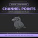 Black Raven Twitch Channel Point Icon, Sub Badge, Emote - Bird, Crow ...