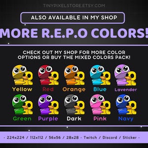 REPO Twitch Emote Bundle 24x - Pink R.E.P.O Discord Emote, Funny ...