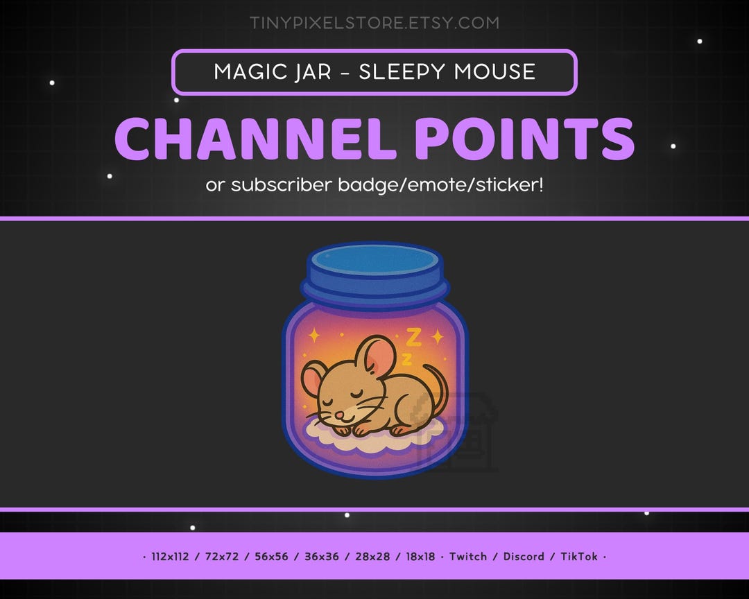 Mouse Twitch Channel Points Icon - Sub Badge Emote Discord Sticker ...