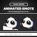 ANIMATED Panda Bongo Cat Twitch Emote - Cute Panda, Bear, Animal ...