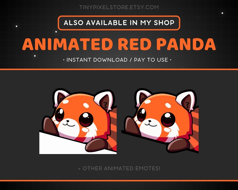 Red Panda Twitch Emote Bundle 15x - Orange Panda Discord Emoji, Sticker ...