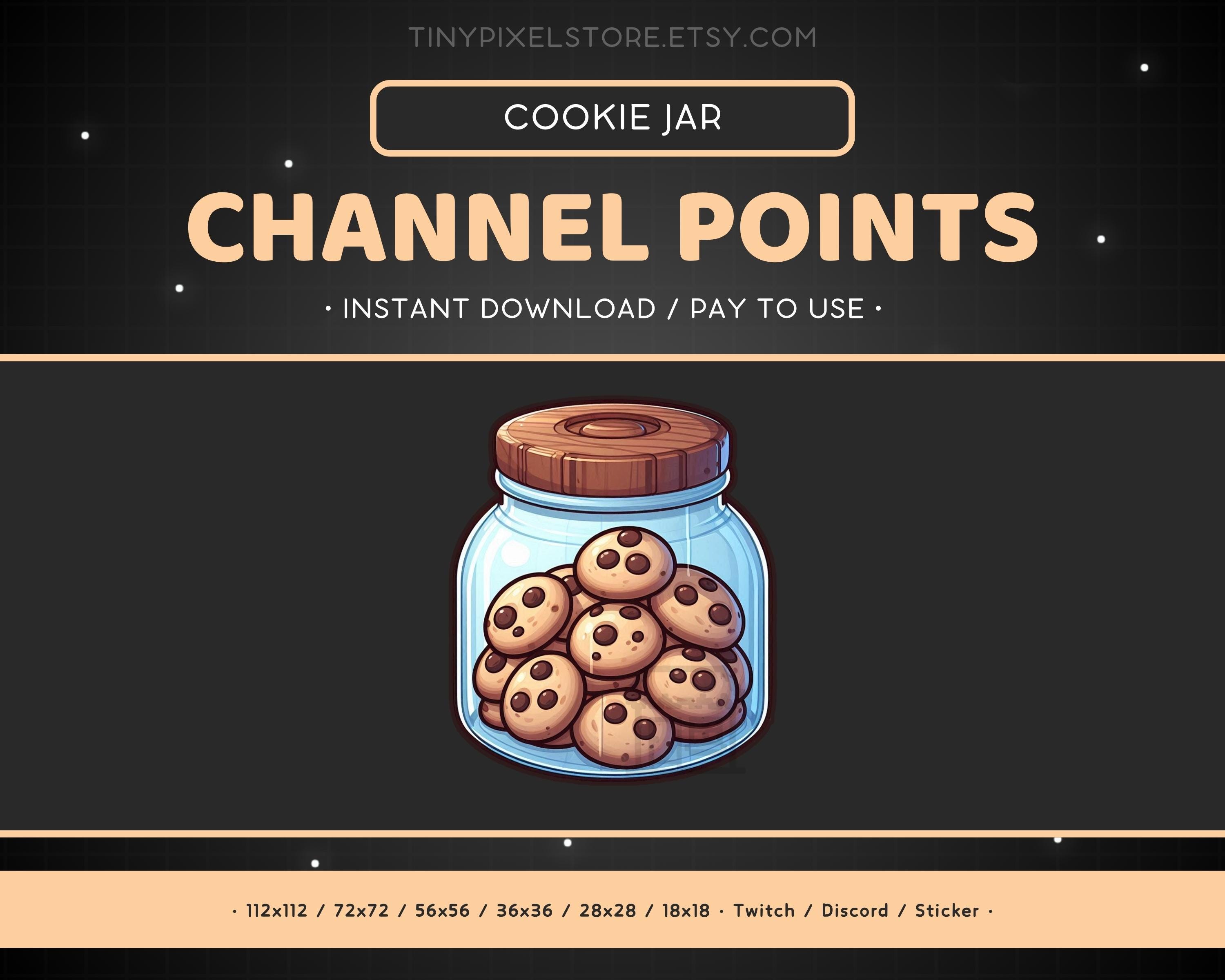 Cookie Jar Twitch Channel Point Icon, Sub Badge, Emote - Cookie Discord ...
