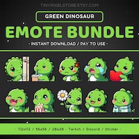 Dino Nuggy Rawr Emote for Twitch, Discord, Etc. 112px, 56px, and 28px ...