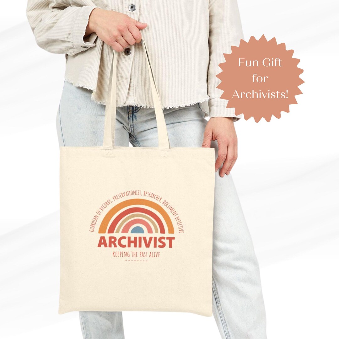 Archivist Rainbow Tote, Keeping the Past Alive, Bag for Library Science ...
