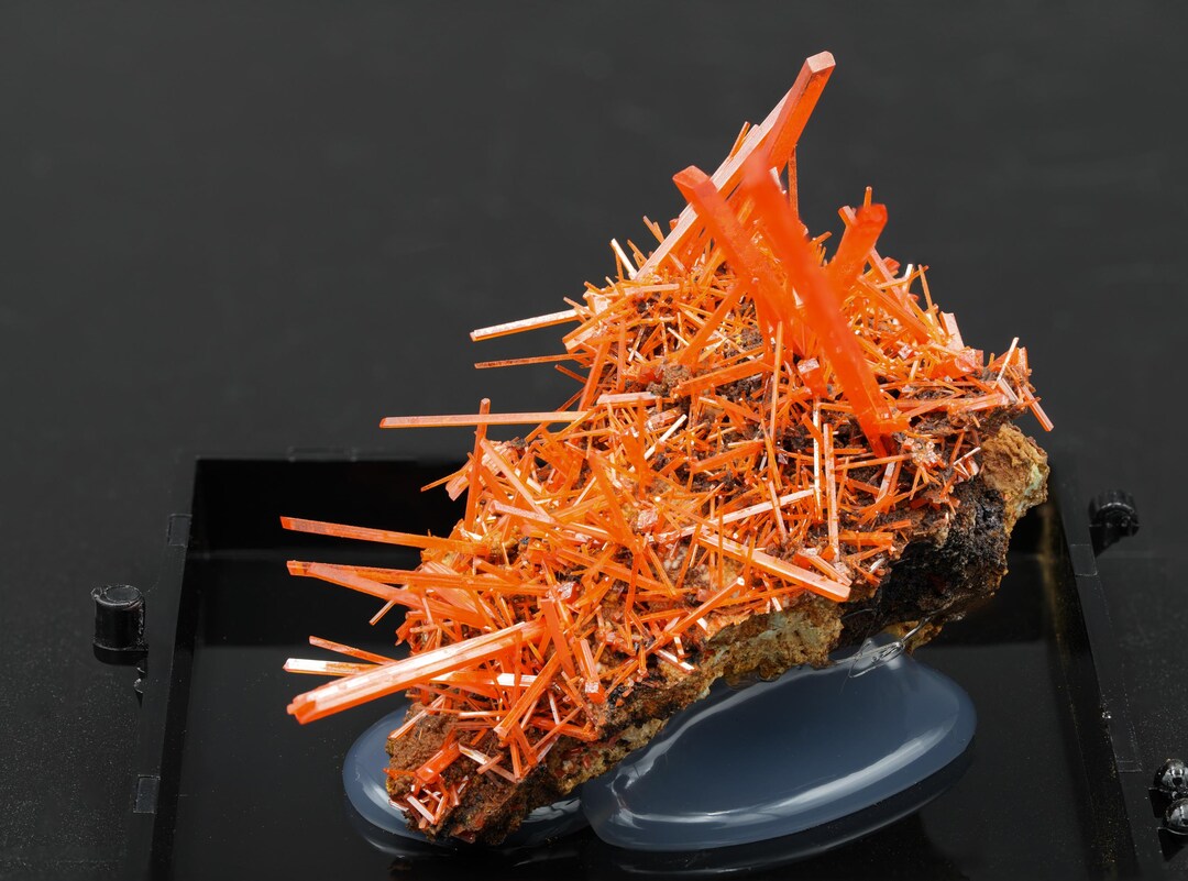 Tasmanian Crocoite Specimen: Red Prismatic Crystals on Gossan Matrix - Etsy