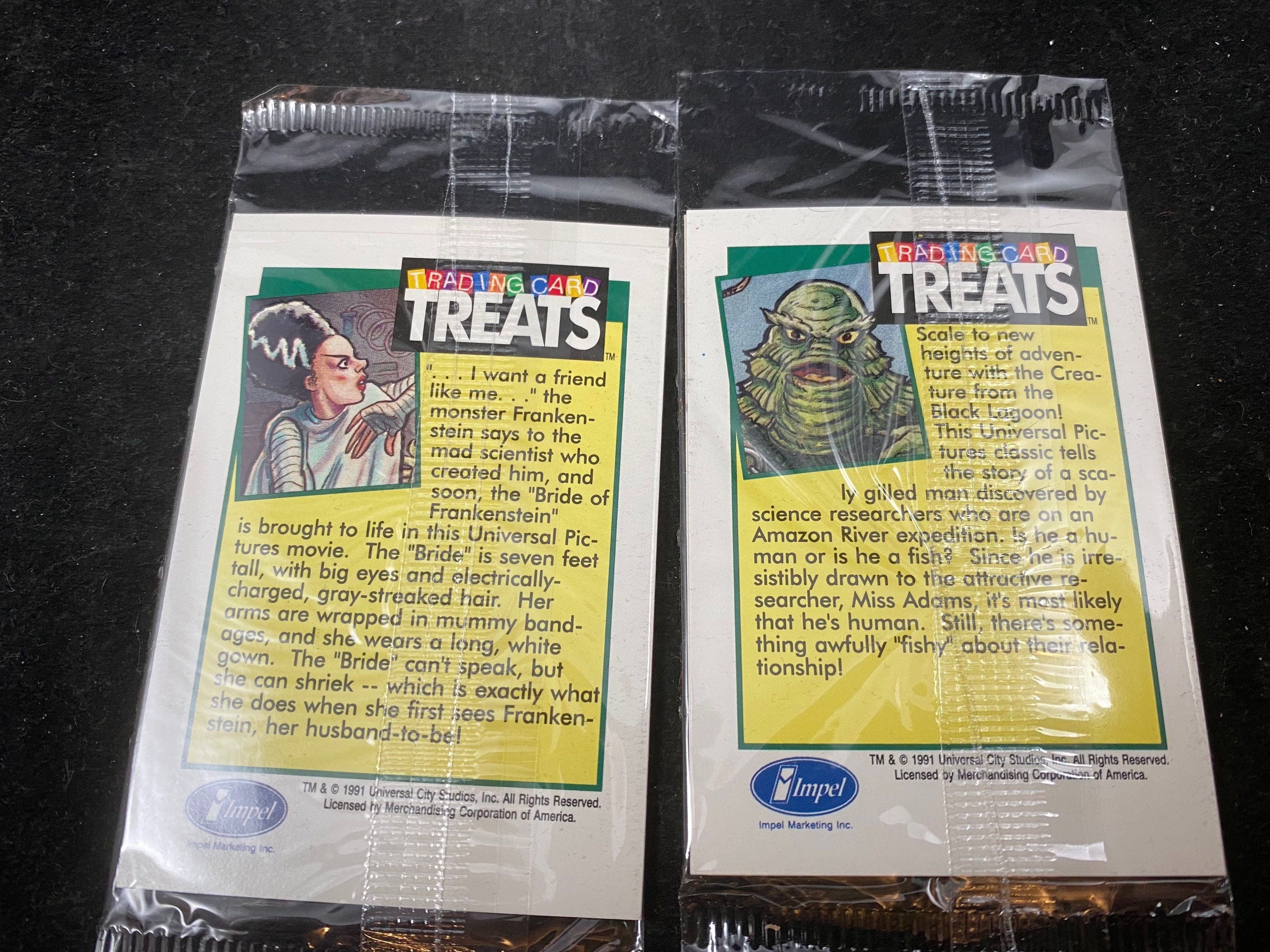 Impel Universal Monsters Trading Card Set of 6 Sealed in Cello - Etsy