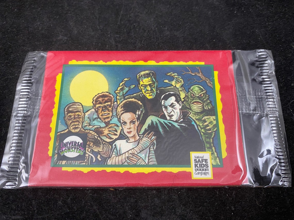 Impel Universal Monsters Trading Card Set of 6 Sealed in Cello - Etsy