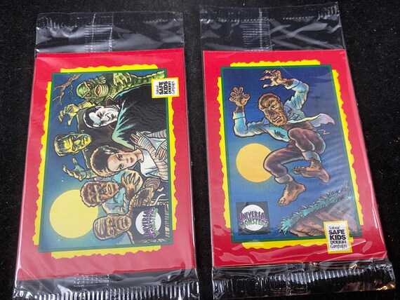 Impel Universal Monsters Trading Card Set of 6 Sealed in Cello - Etsy