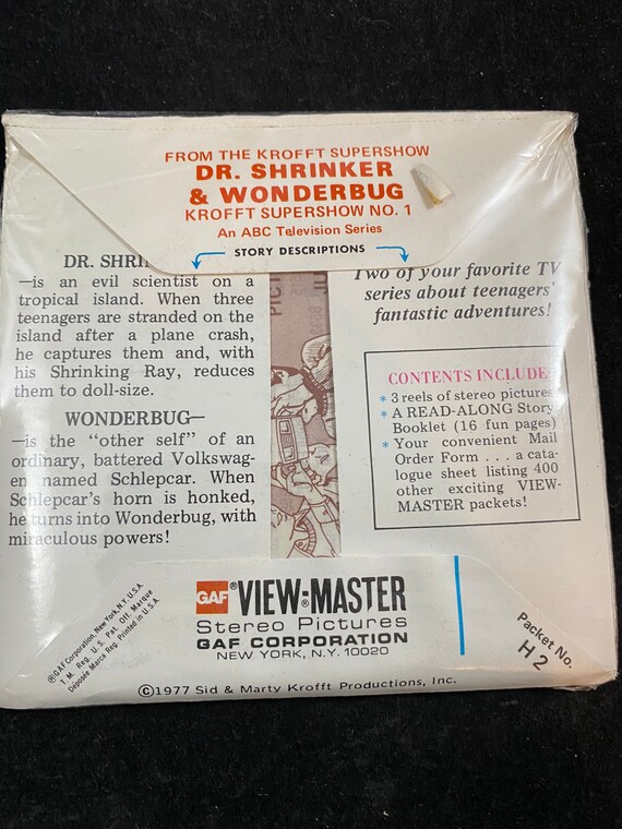 Stereoscopes & Viewfinders Toys & Games 1977 Dr Shrinker and Wonderbug ...