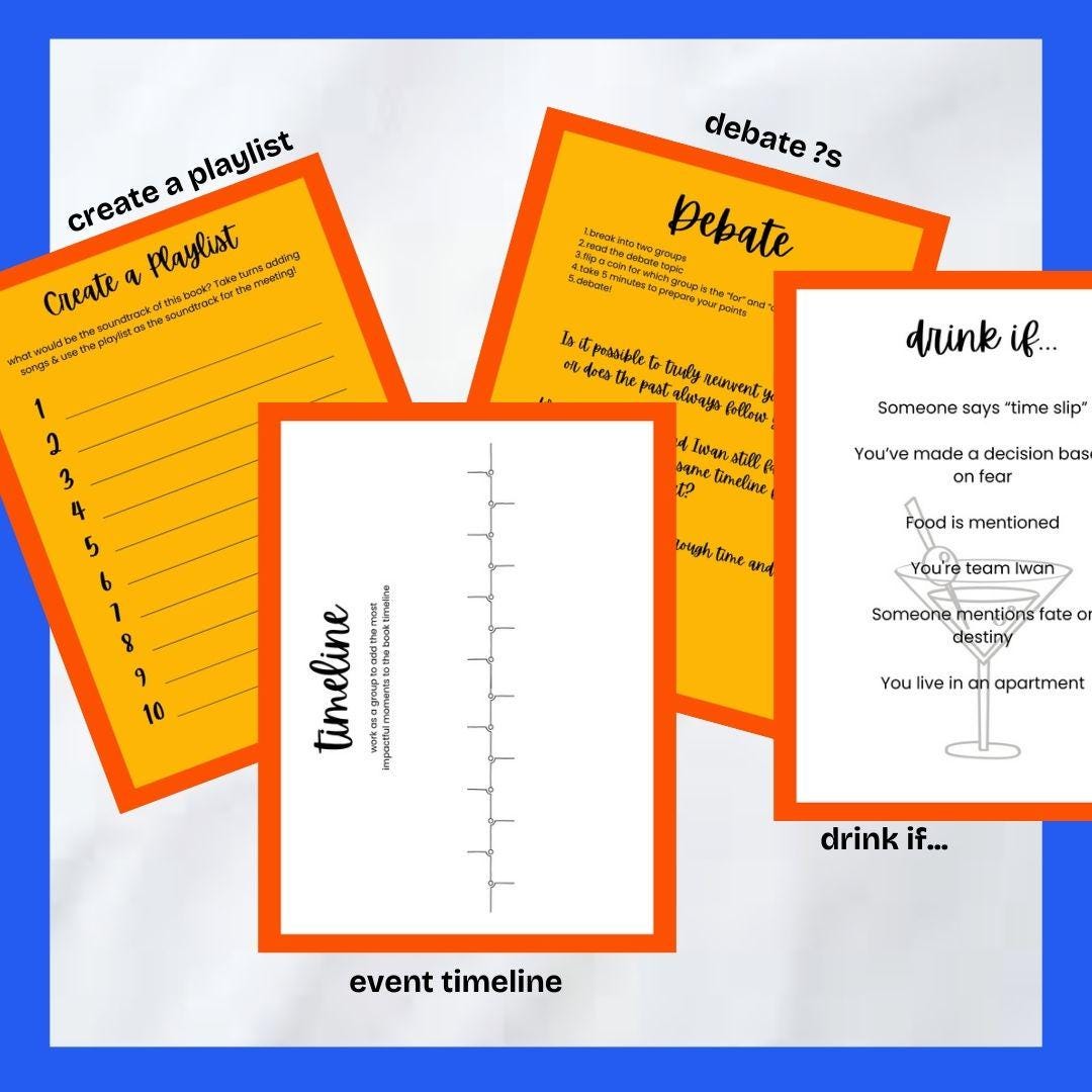 The Seven Year Slip Book Club Guide Discussion Questions Ashley Poston ...