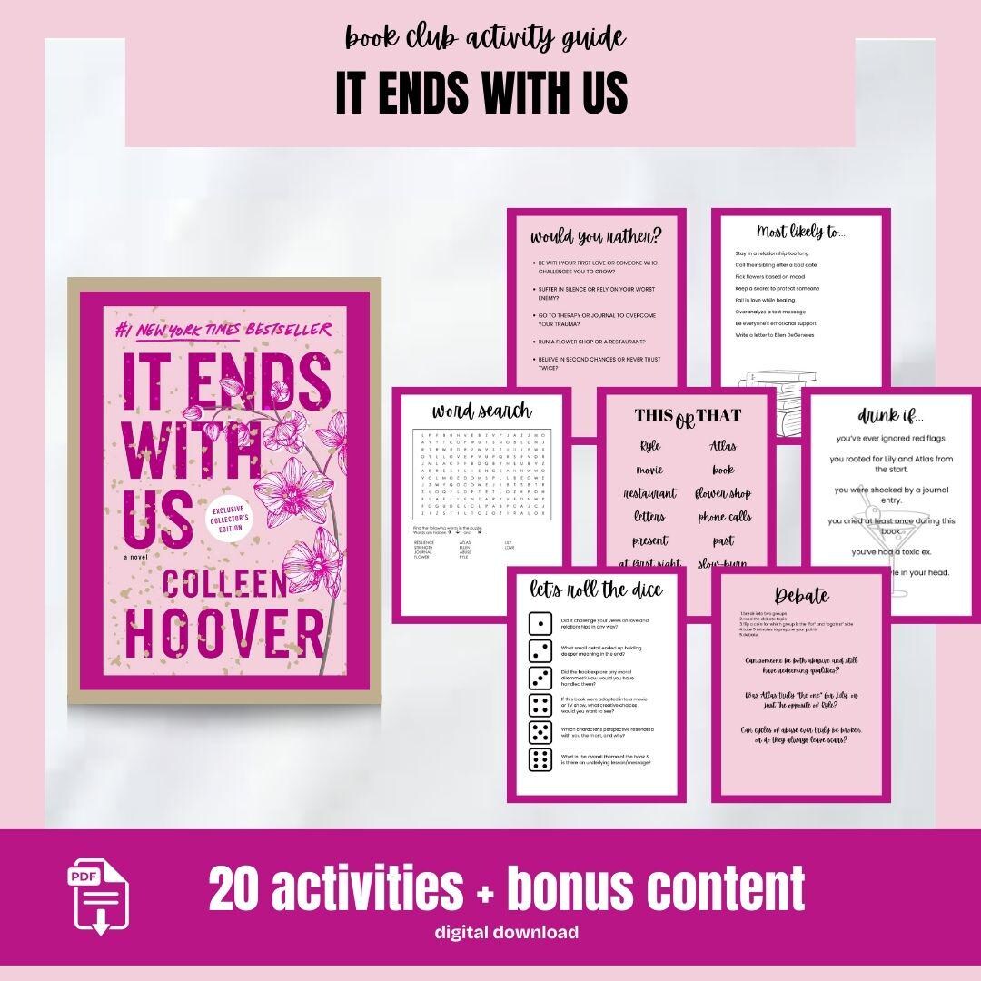 It Ends With Us Book Club Guide Discussion Questions Colleen Hoover ...