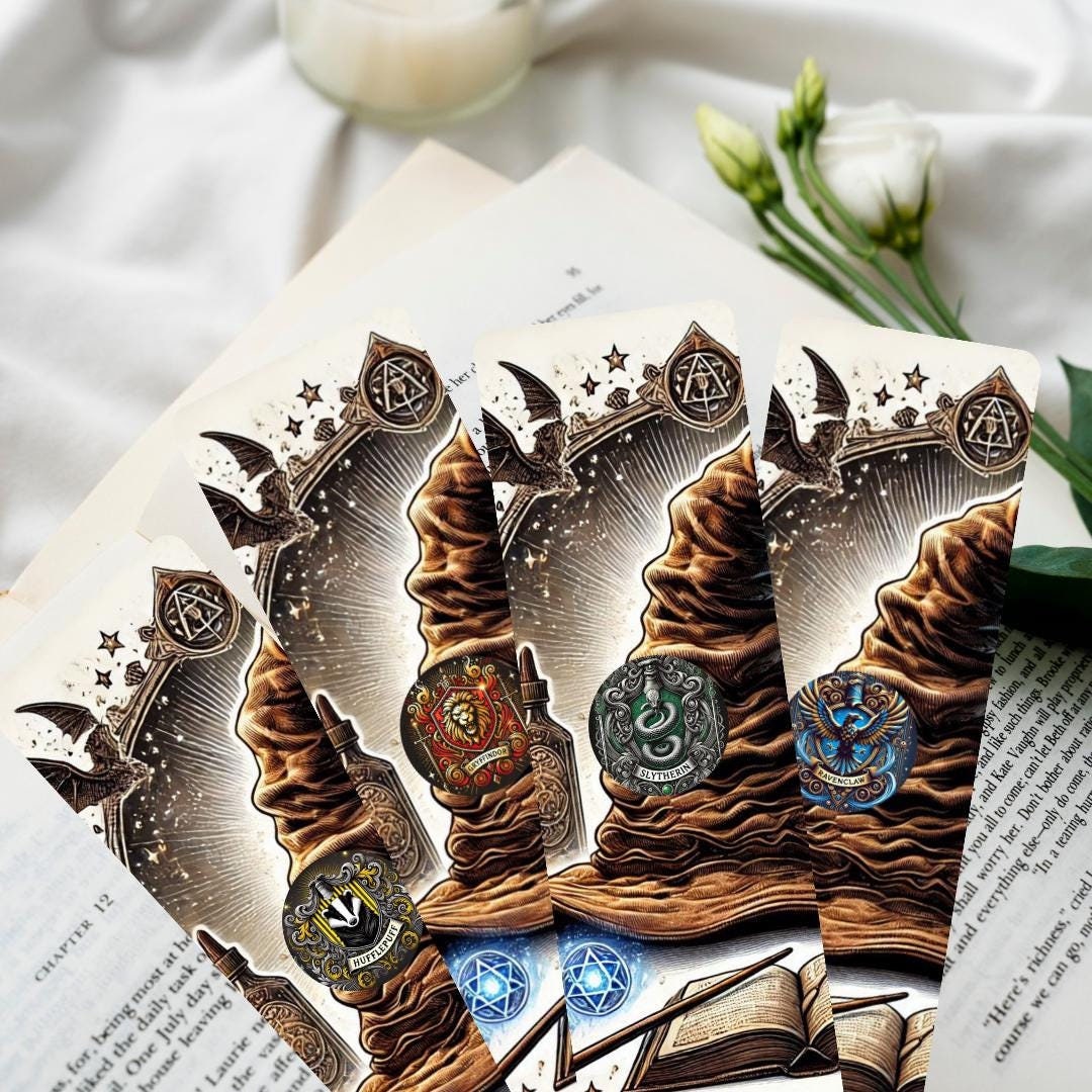 Harry Potter Sorting Hat Scratch-off Bookmark Hogwarts House Reveal ...