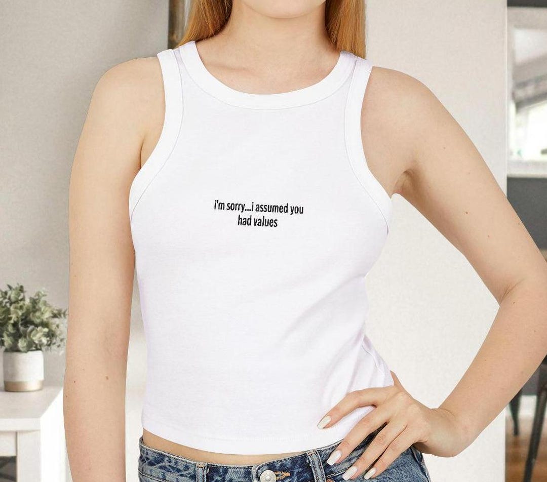 Values Tank Liberal Progressive Racerback Top for Left Wing Democrats ...