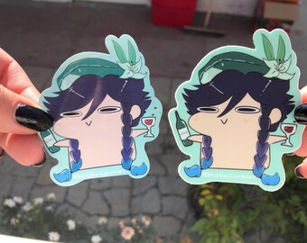 Venti Decal || Genshin Impact 8" Sticker - Etsy