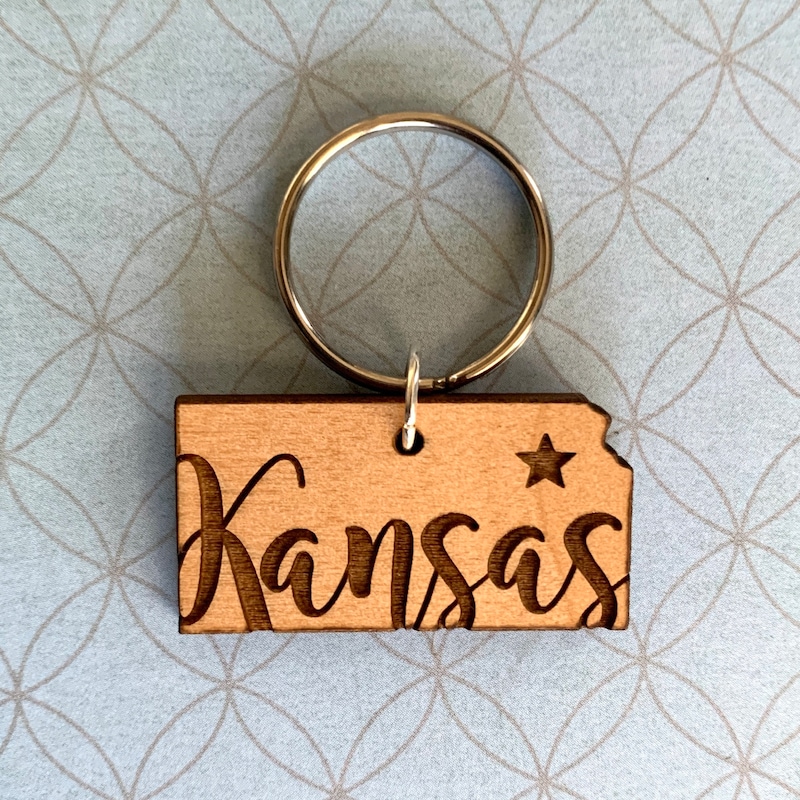 Wood Star Key Chains - Etsy