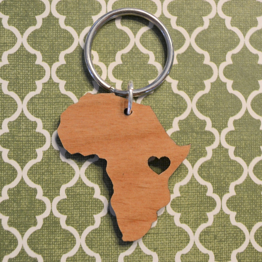 Kenya Love Wood Key Chain | Africa | Great Gift Idea | Bulk / Wholesale ...